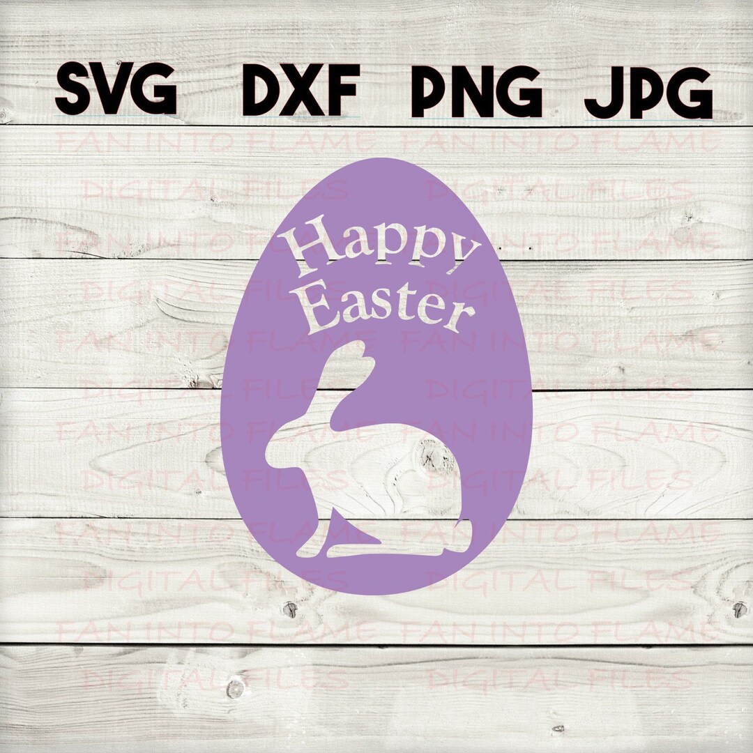 Frohe Ostern SVG, DXF, png, jpg, digitaler Download, Silhouette, Cricut ...
