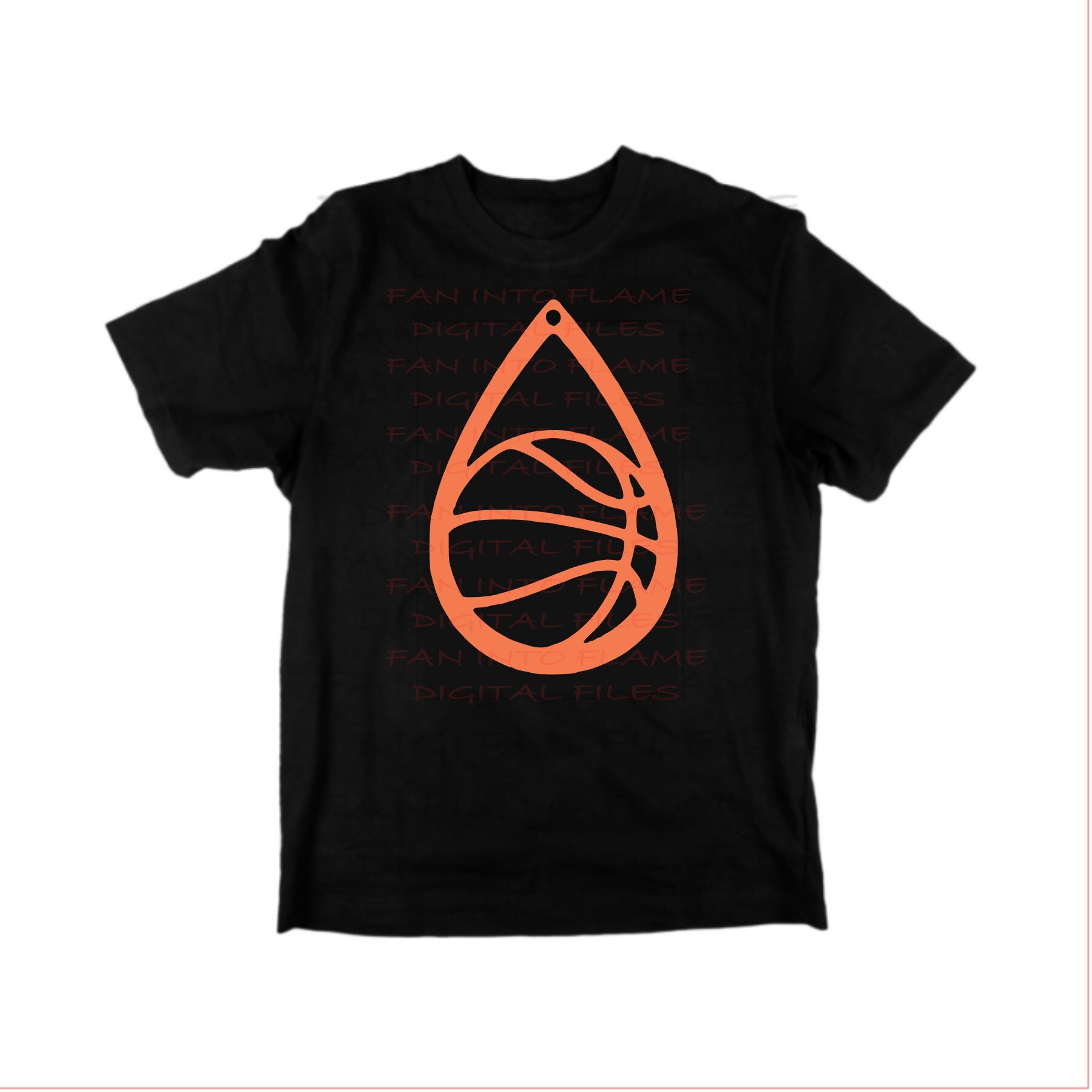 Teardrop Basketball SVG, DXF, Png, Jpg, Digital Download, Silhouette ...