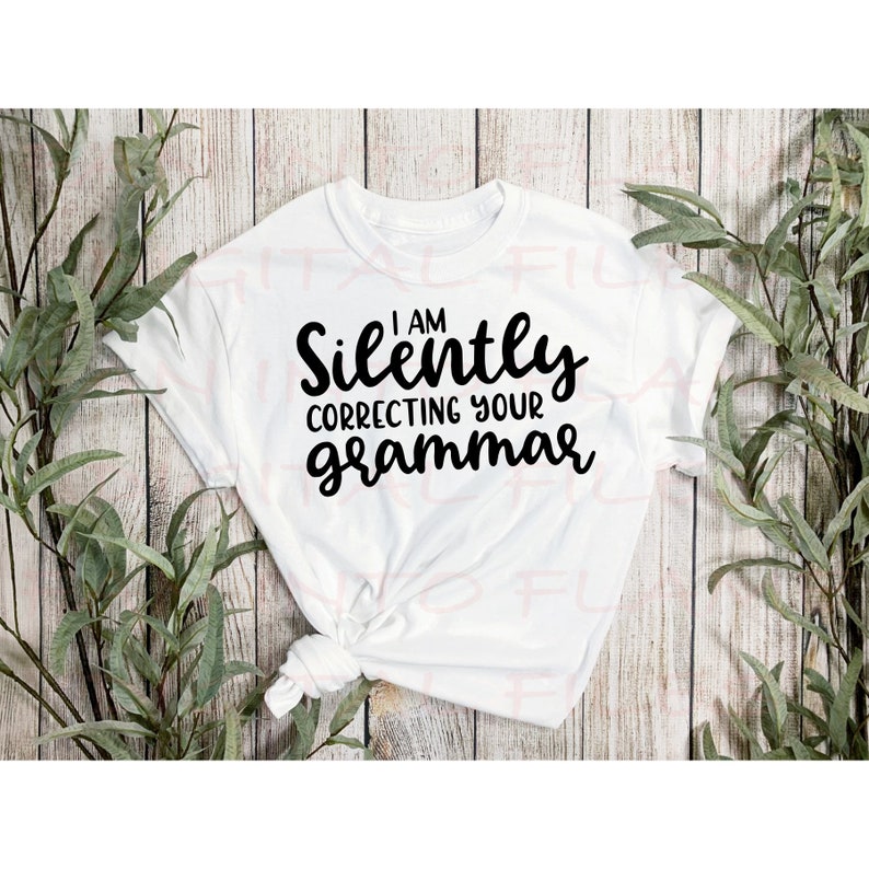 Grammar SVG DXF Png Jpg Digital Download Silhouette - Etsy Canada