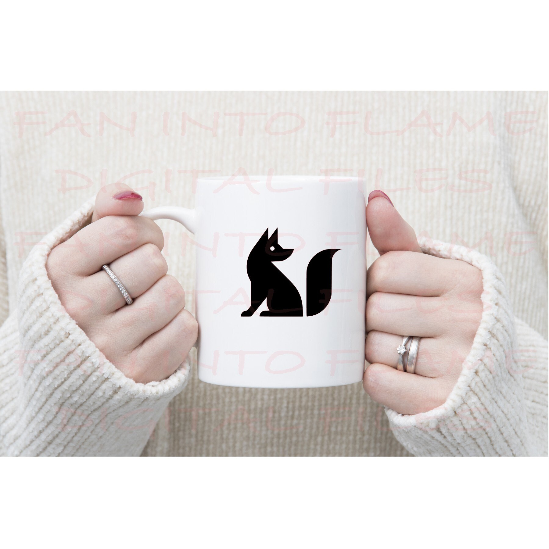 Fuchs SVG, DXF, png, jpg, digitaler Download, Silhouette, Cricut ...