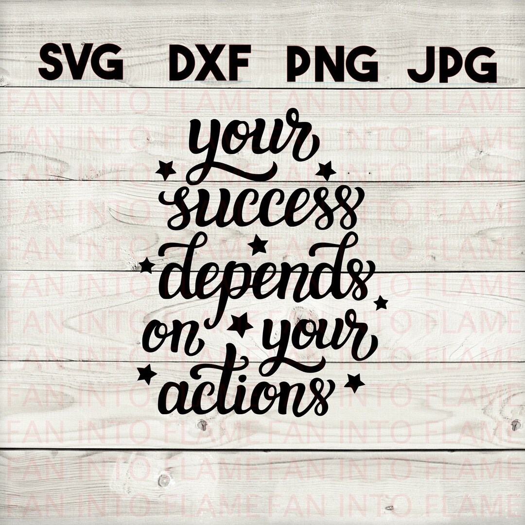 Success SVG, DXF, Png, Jpg, Digital Download, Silhouette, Cricut - Etsy