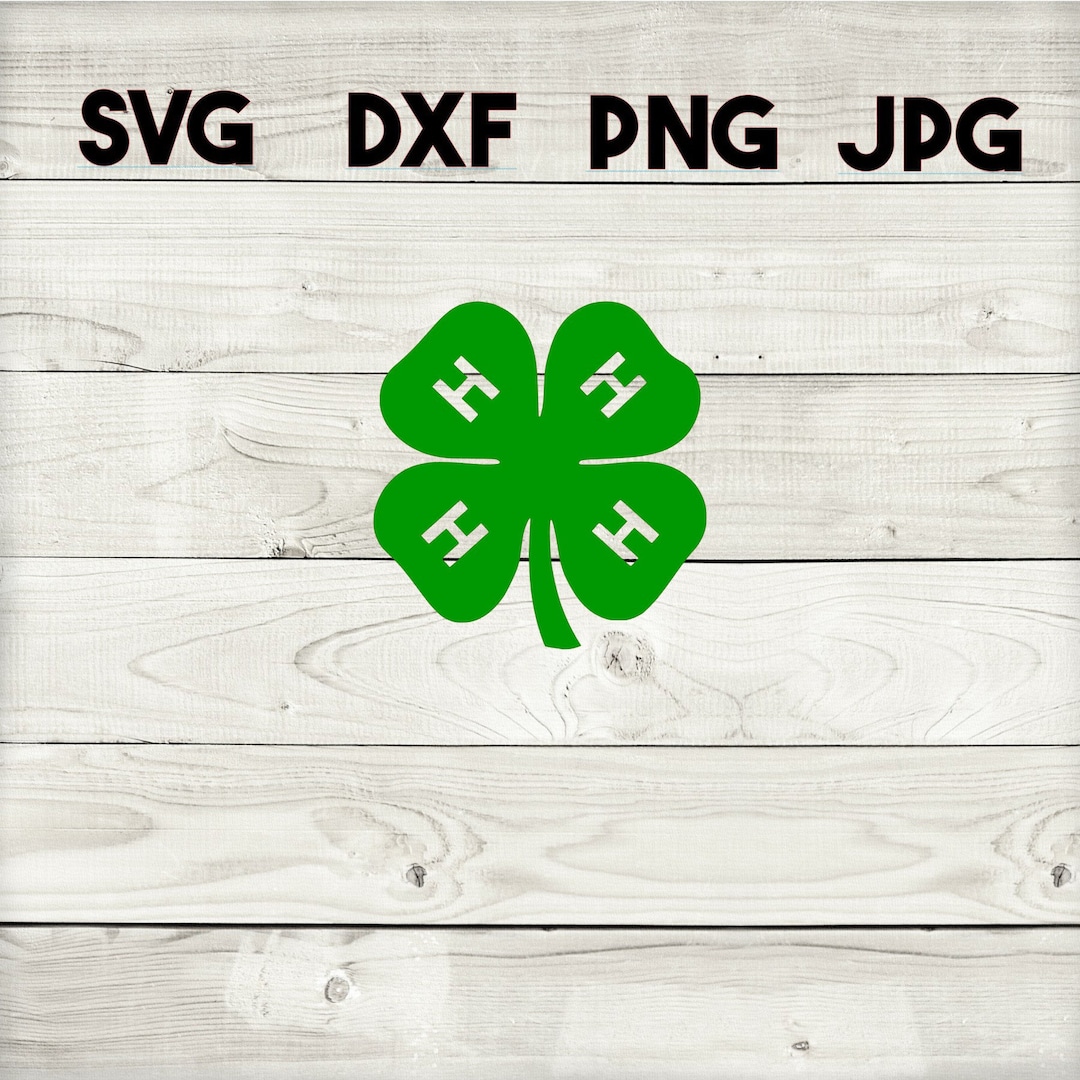 4H Clover SVG, DXF, Png, Jpg, Digital Download, Silhouette, Cricut - Etsy