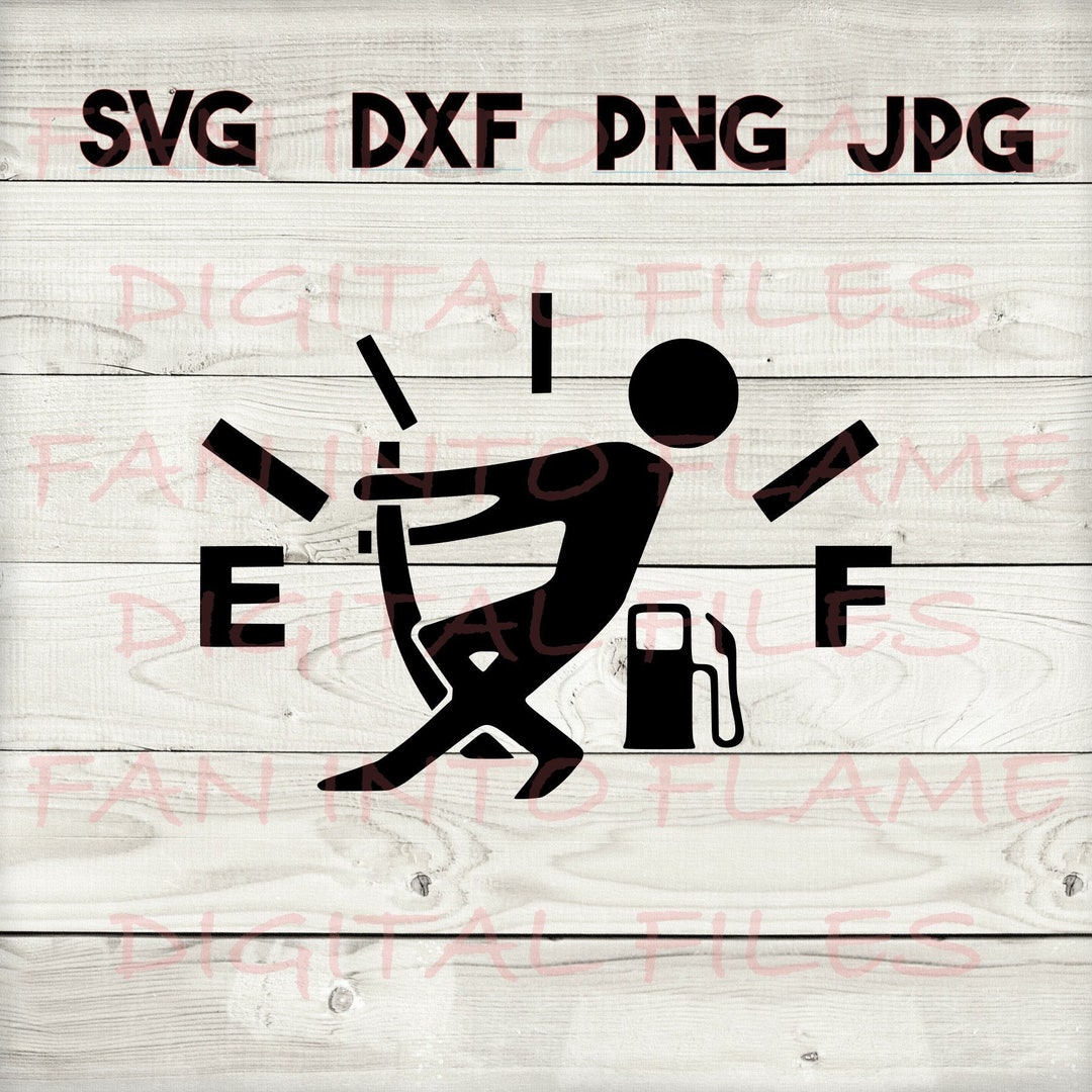 Gas Gauge SVG, DXF, Png, Jpg, Digital Download, Silhouette, Cricut ...