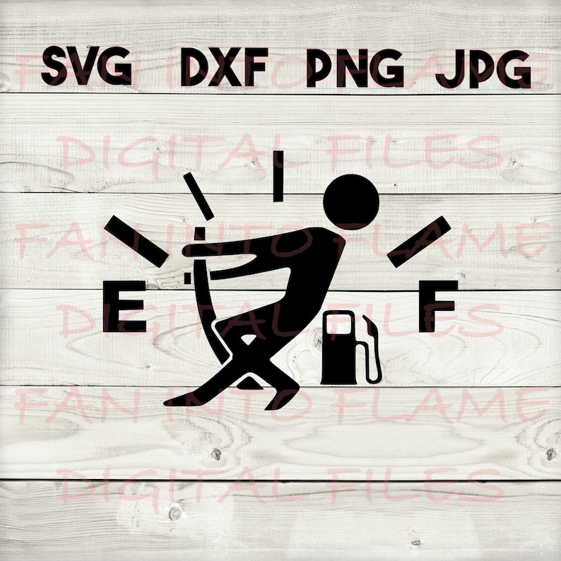 Gas Gauge SVG DXF Png Jpg Digital Download Silhouette - Etsy