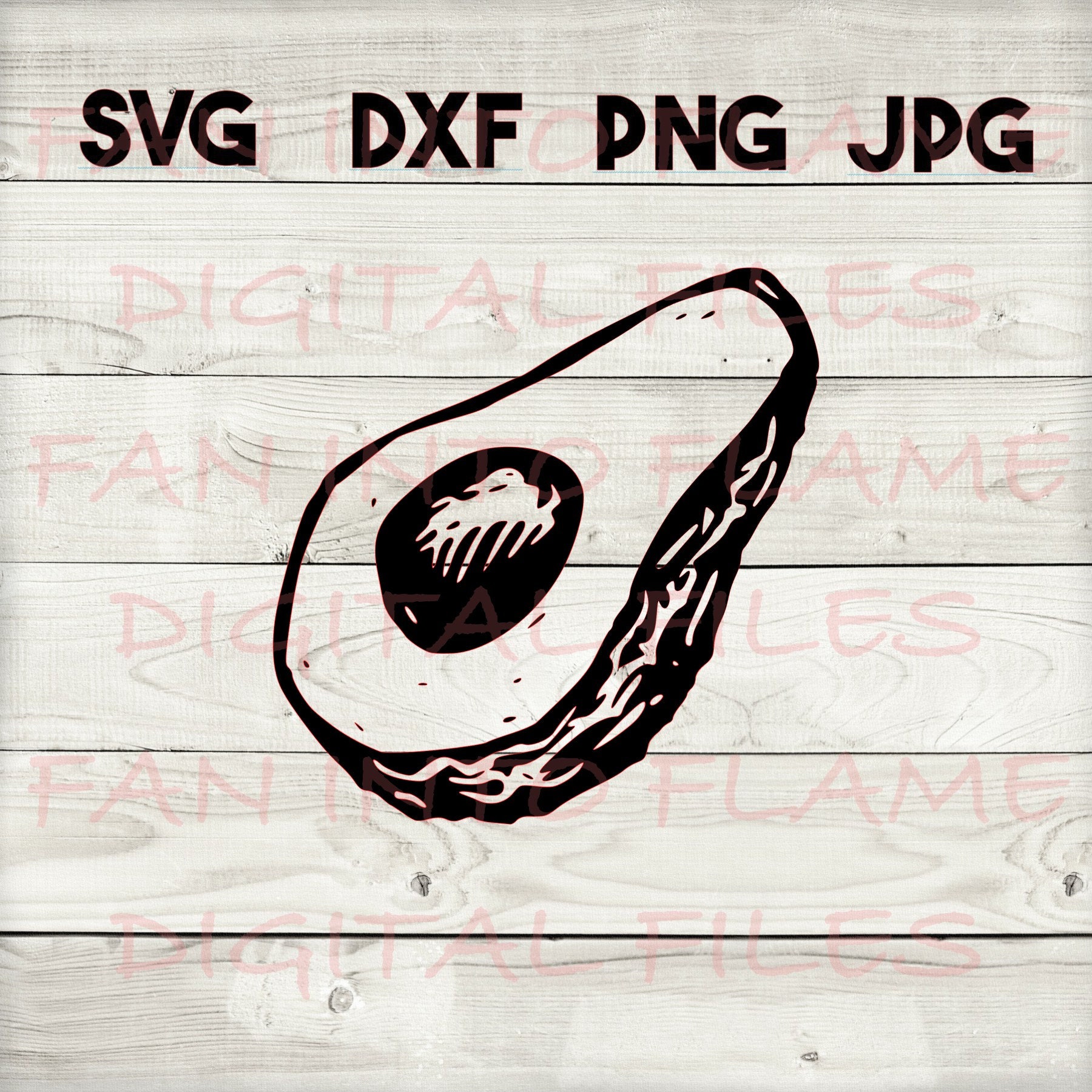 Avocado SVG DXF png jpg digital download silhouette | Etsy