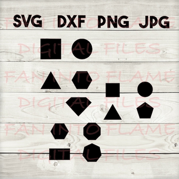 Formes géométriques SVG DXF png jpg téléchargement | Etsy France
