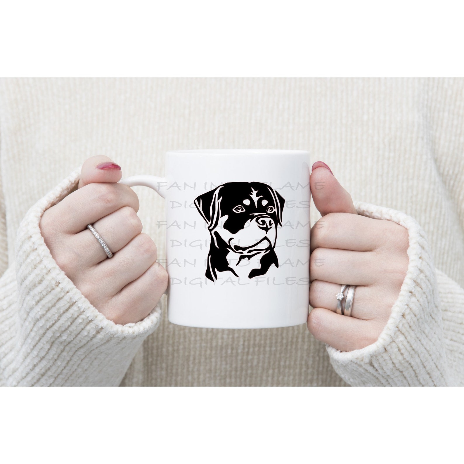 Rottweiler SVG DXF Png Jpg Digital Download Silhouette - Etsy