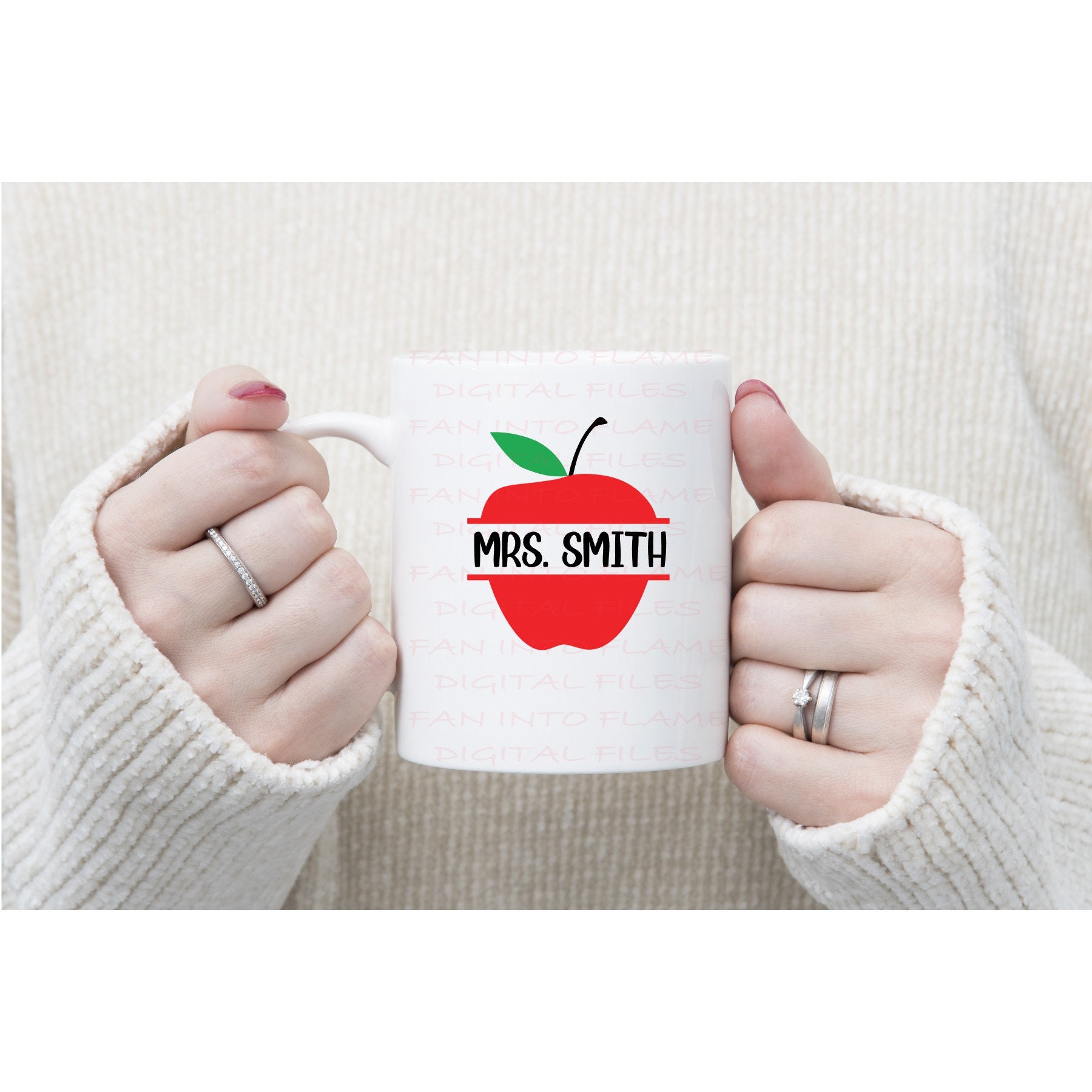 Apple Name Frame SVG DXF Png Jpg Digital Download | Etsy