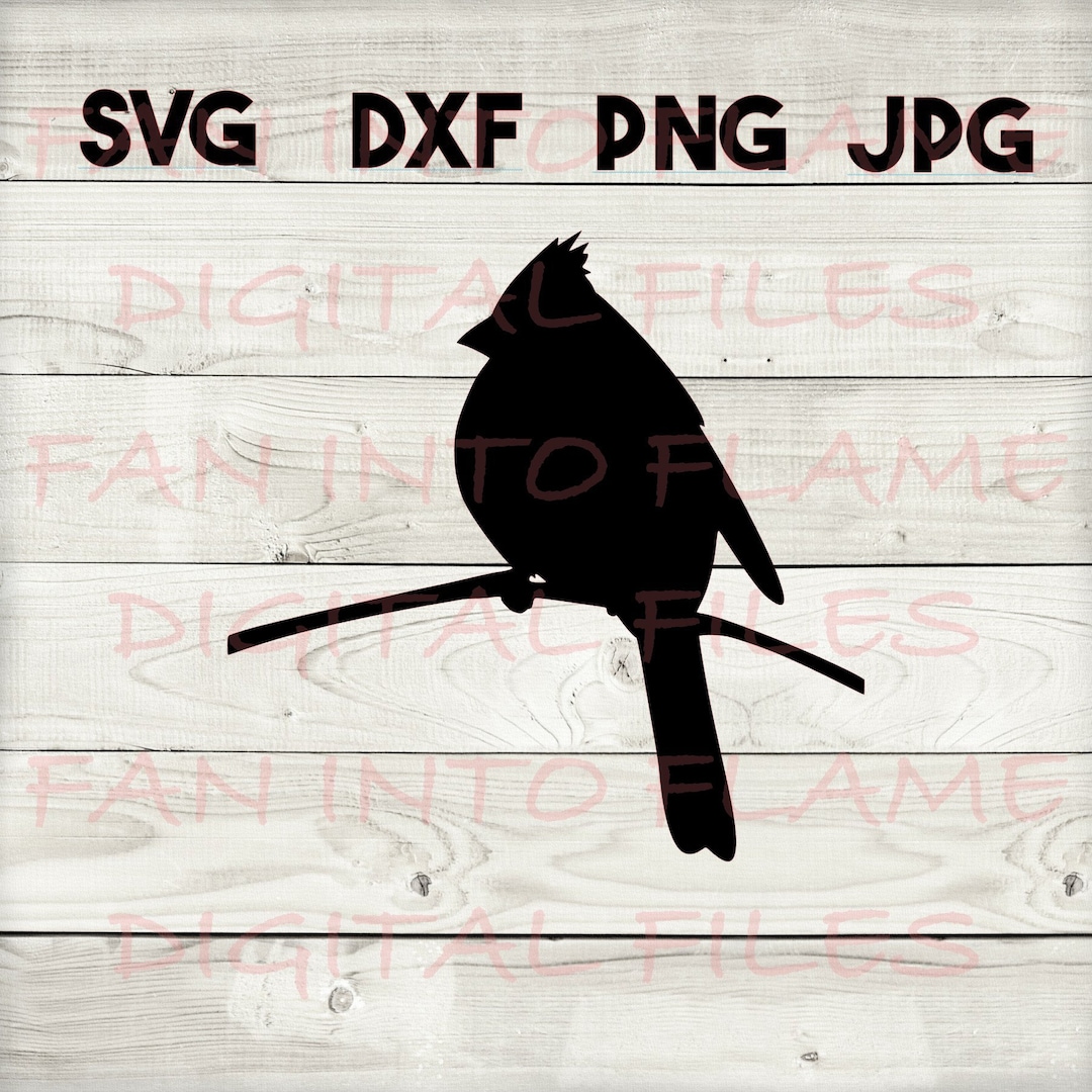Cardinal SVG, DXF, Png, Jpg, Digital Download, Silhouette, Cricut - Etsy