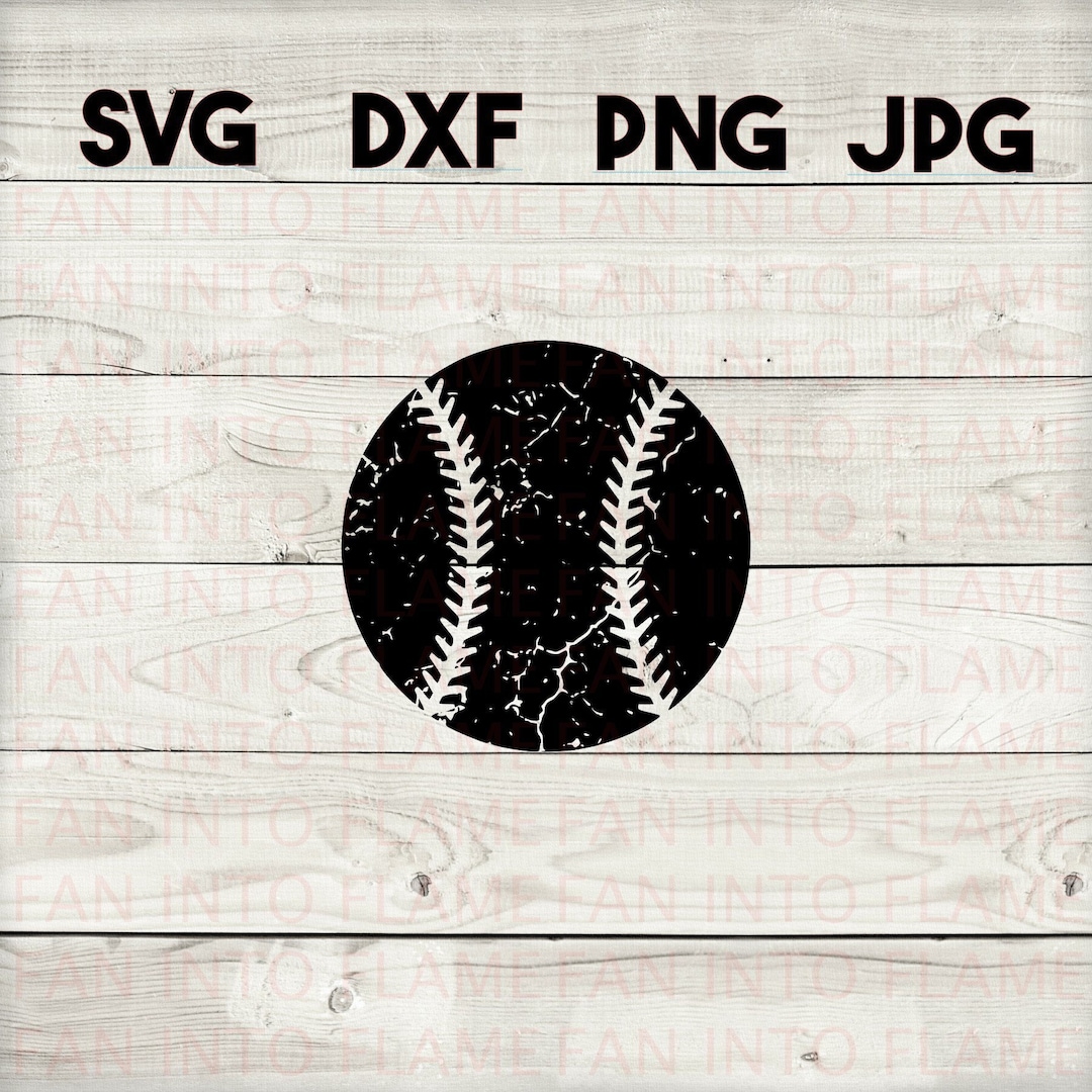 Softball Distressed 3 SVG, DXF, Png, Jpg, Digital Download, Silhouette ...