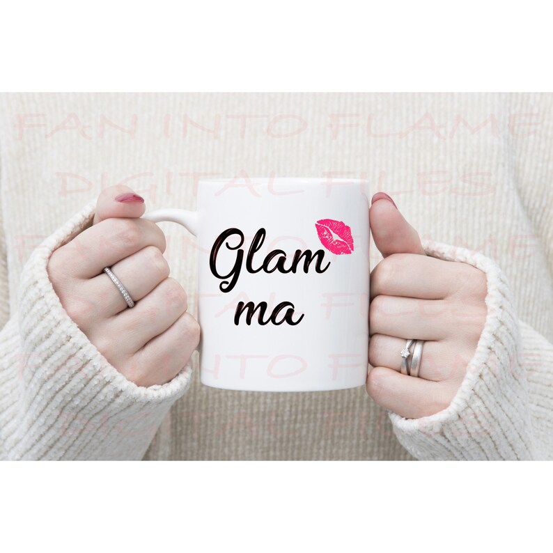 Glam Ma SVG DXF Png Jpg Digital Download Silhouette | Etsy