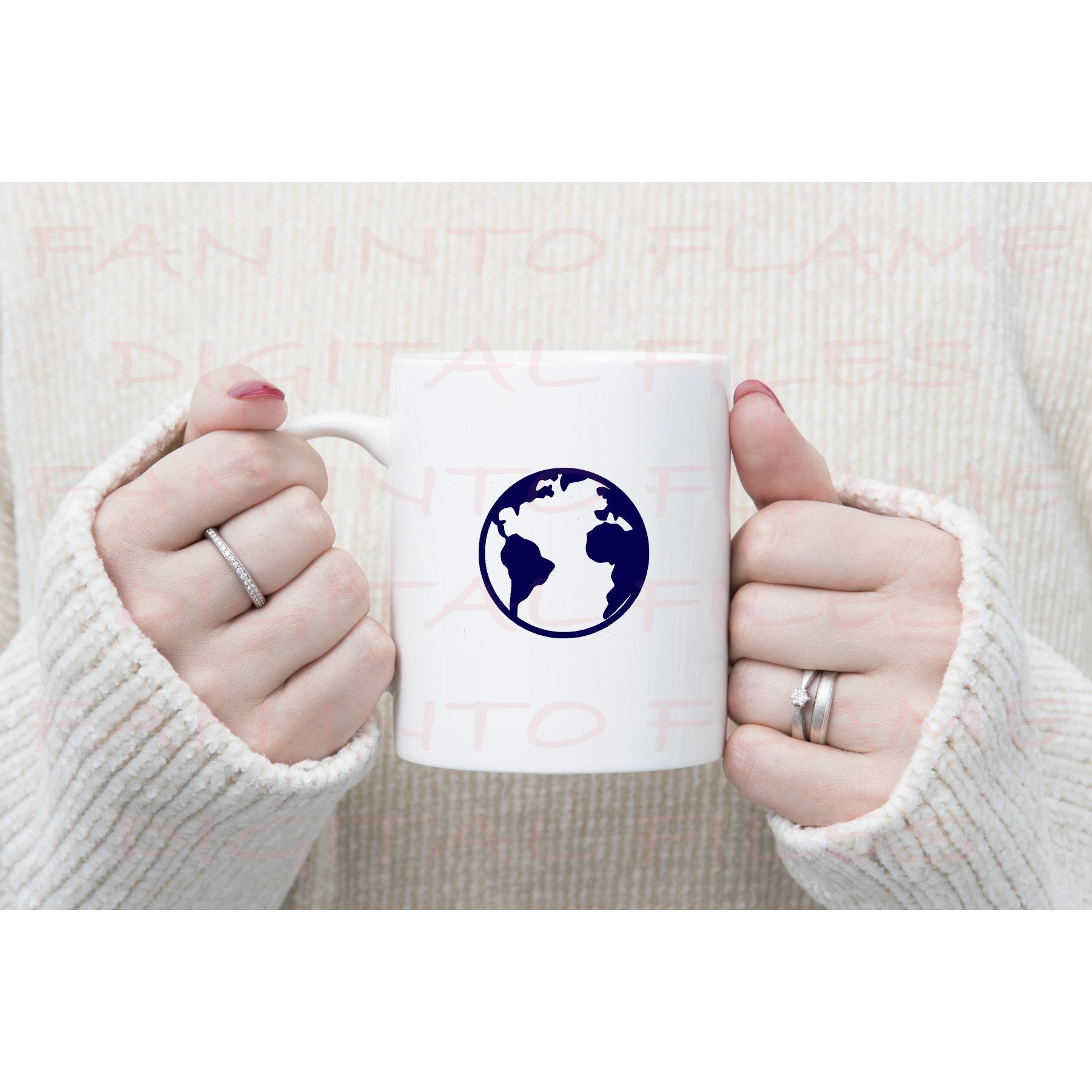 Earth SVG DXF Png Jpg Digital Download Silhouette - Etsy