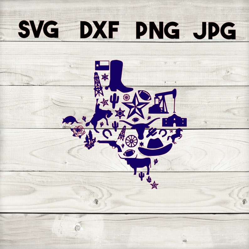 Texas Flag Pics SVG DXF Png Jpg Digital Download - Etsy