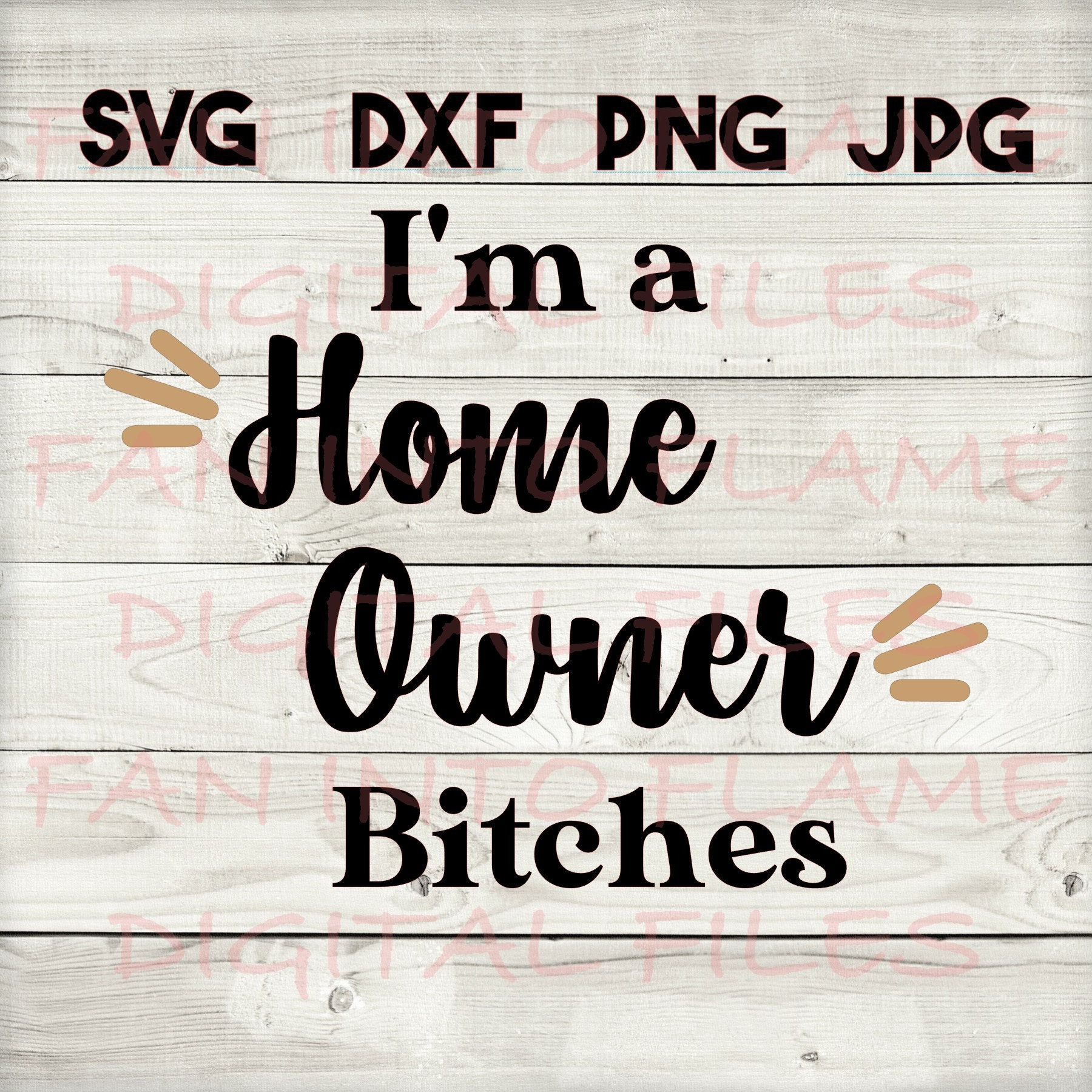 Homeowner SVG DXF Png Jpg Digital Download Silhouette | Etsy