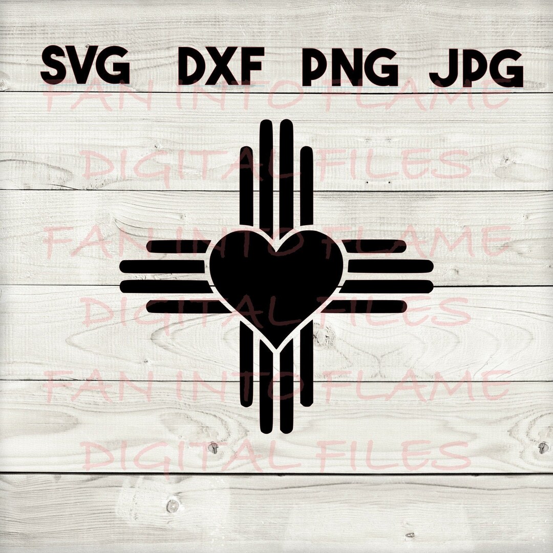 NM Heart SVG, DXF, Png, Jpg, Digital Download, Silhouette, Cricut ...