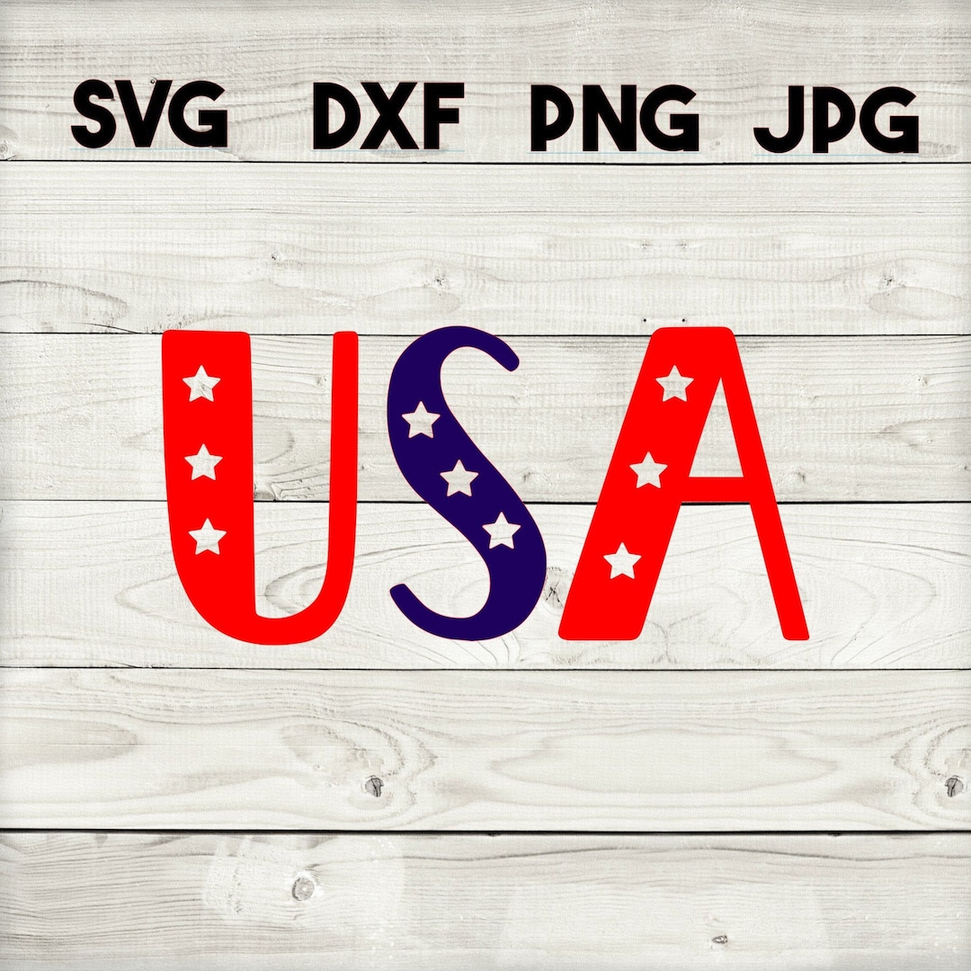 USA SVG, DXF, Png, Jpg, Digital Download, Silhouette, Cricut - Etsy