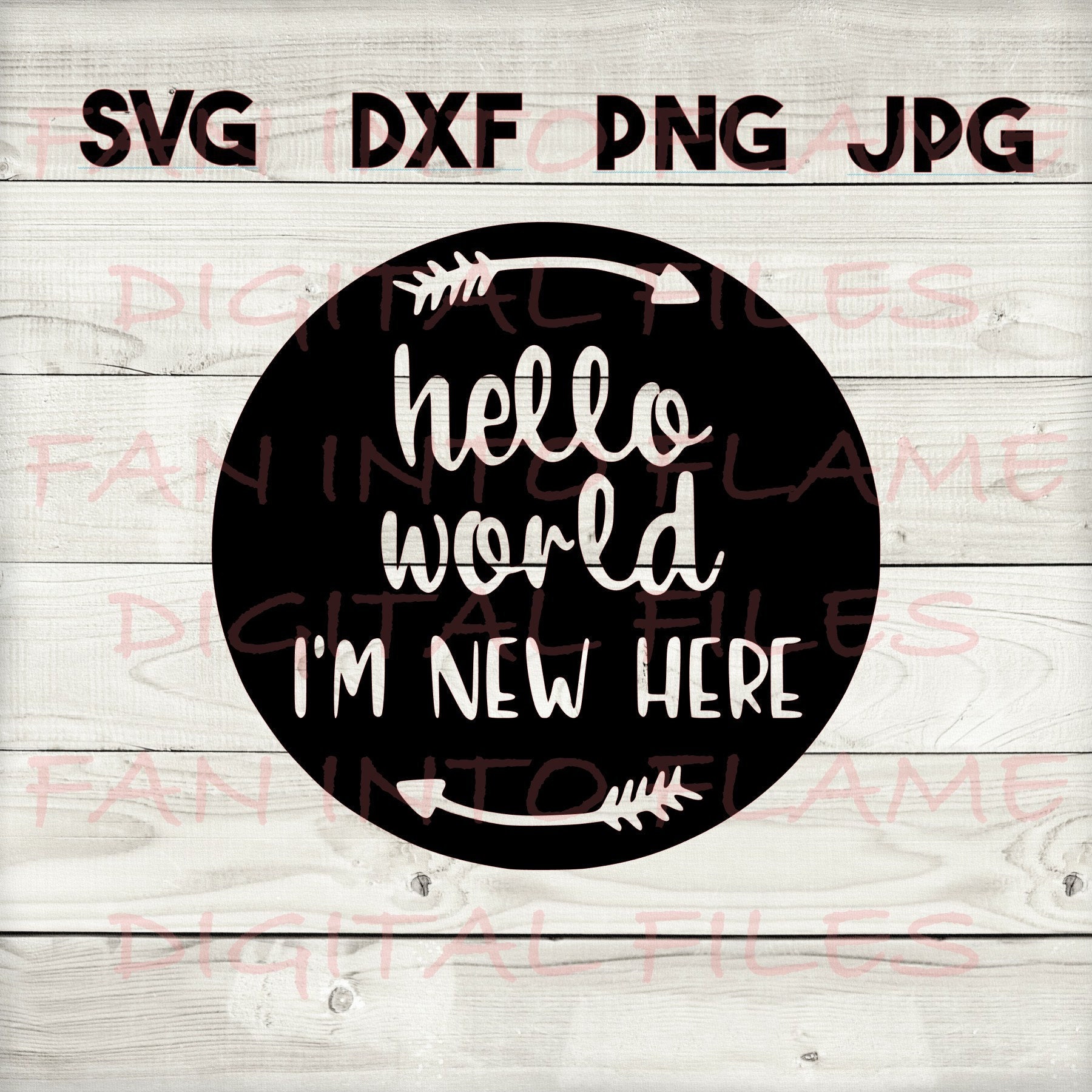 Hello World SVG DXF Png Jpg Digital Download Silhouette - Etsy
