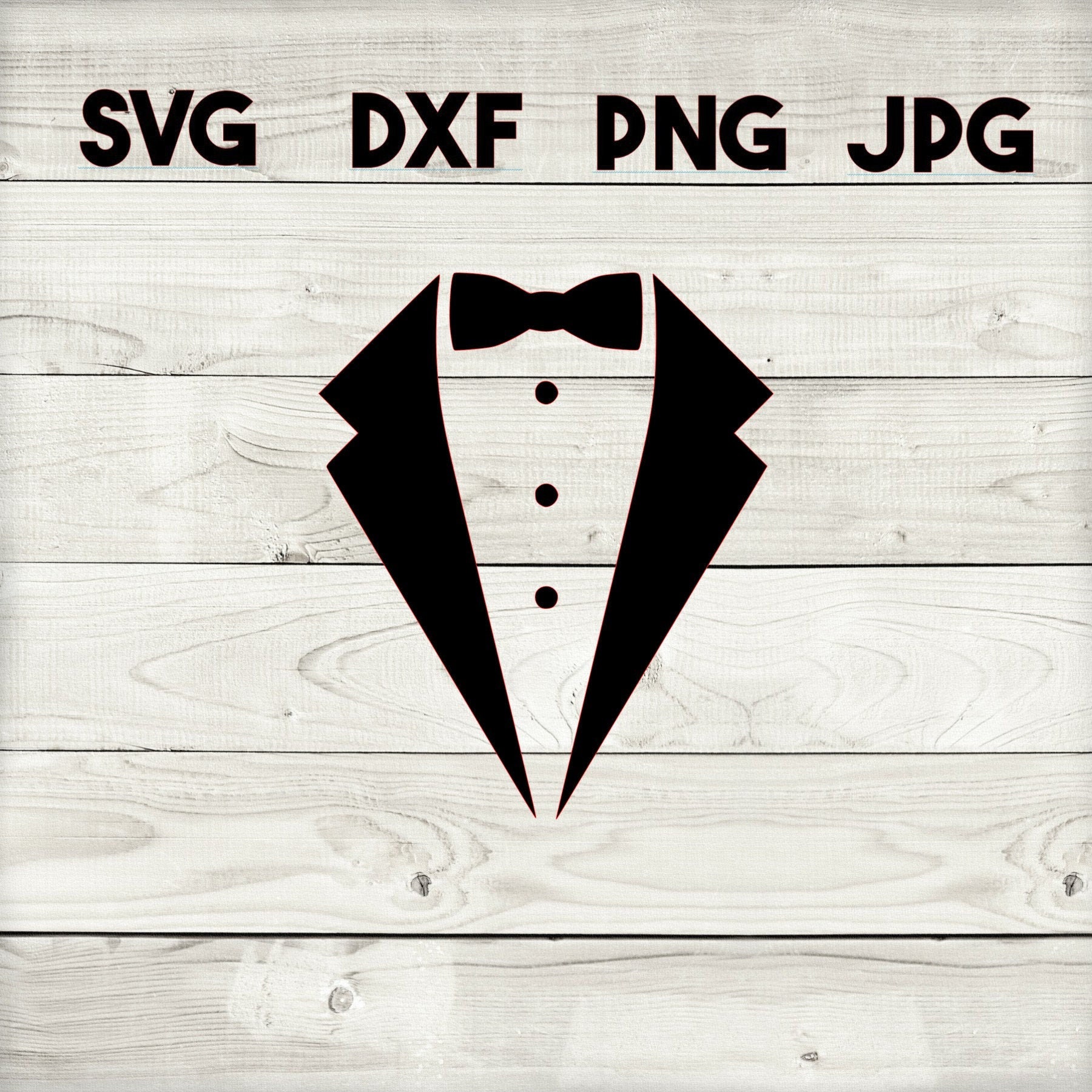 Tux SVG DXF png jpg digital download silhouette cricut | Etsy