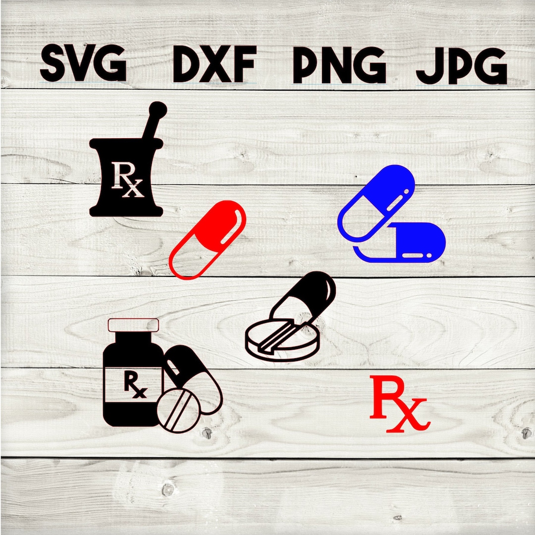 Pills SVG, DXF, Png, Jpg, Digital Download, Silhouette, Cricut - Etsy