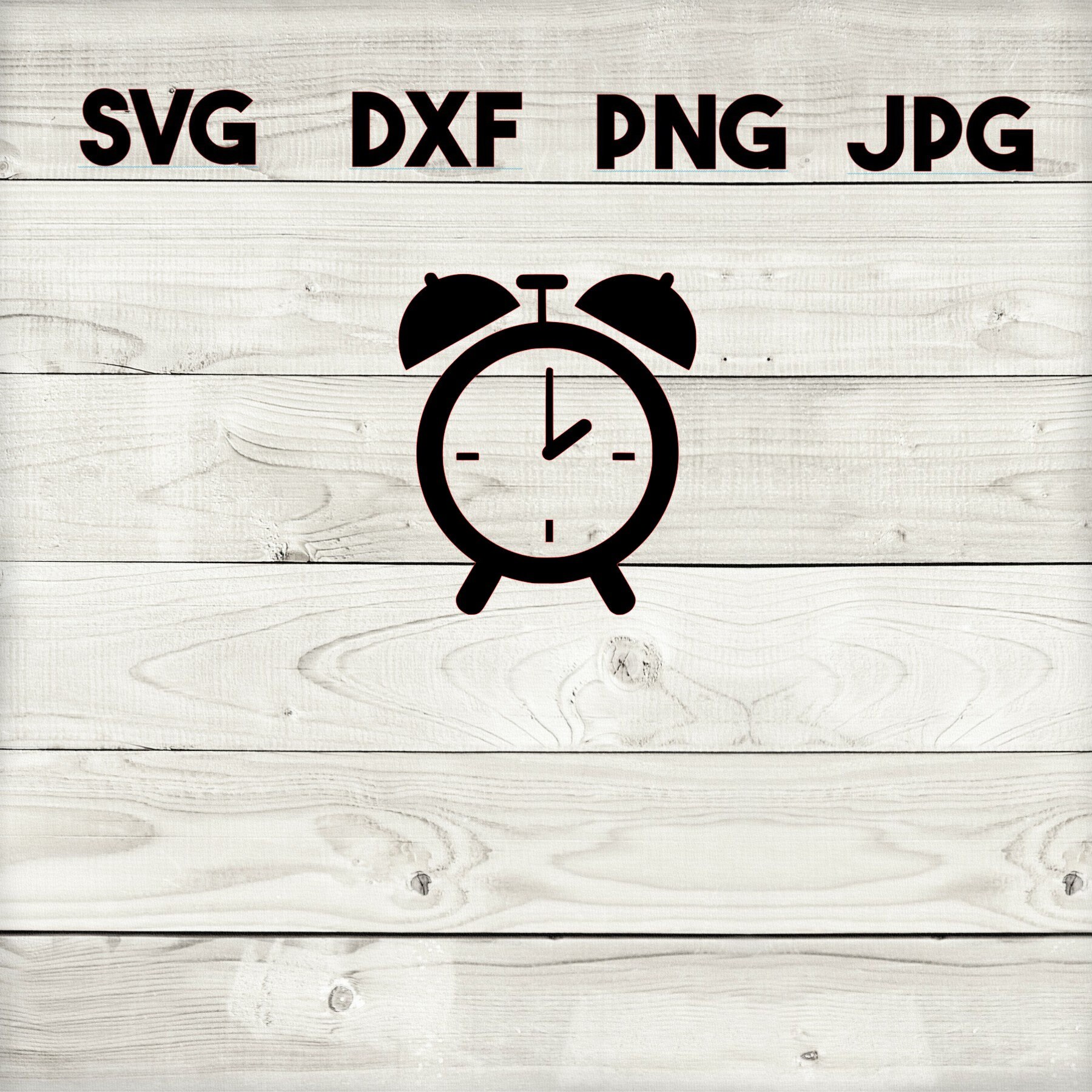 Alarm SVG DXF Png Jpg Digital Download Silhouette Cricut - Etsy