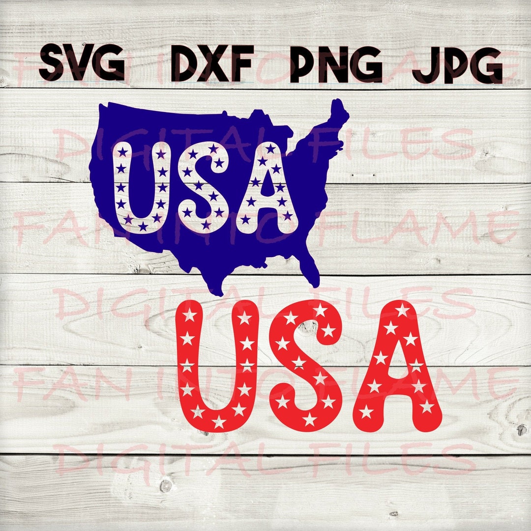 USA SVG2, DXF, Png, Jpg, Digital Download, Silhouette, Cricut - Etsy