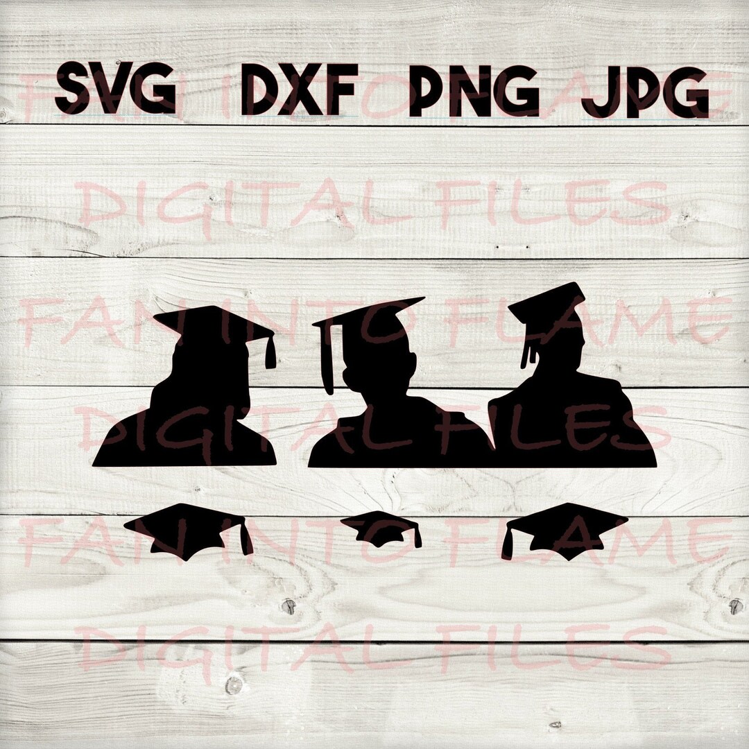 Grad SVG, DXF, Png, Jpg, Digital Download, Silhouette, Cricut ...
