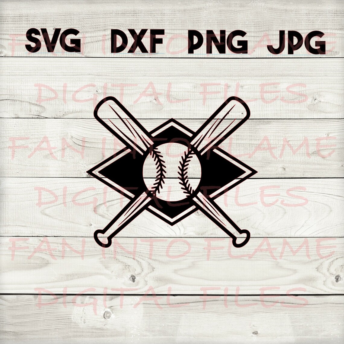 Baseball bats SVG DXF png jpg digital download | Etsy