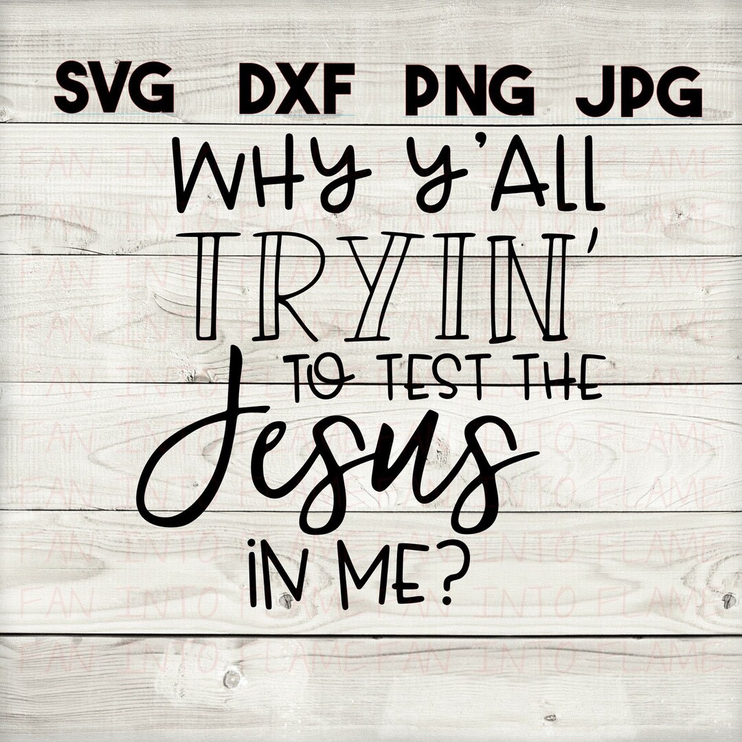 Test Jesus SVG, DXF, Png, Jpg, Digital Download, Silhouette, Cricut - Etsy