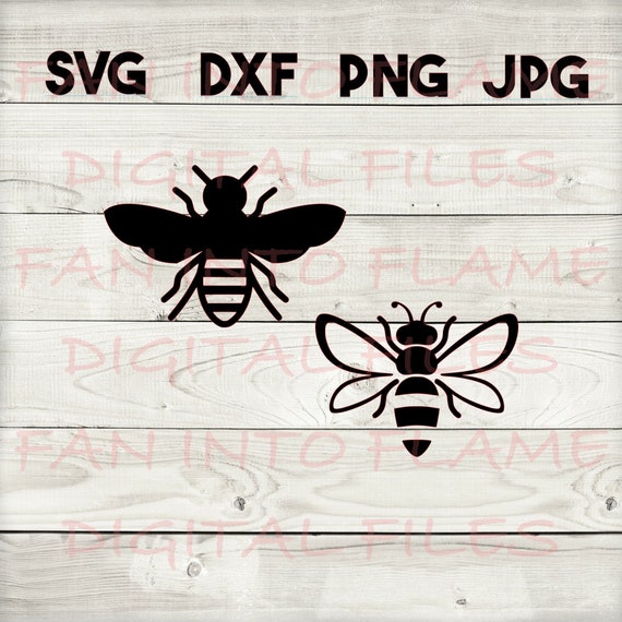 Abejas SVG DXF png jpg descarga digital silueta cricut - Etsy México