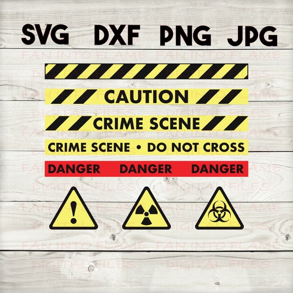 Caution Bundle SVG DXF Png Jpg Digital Download | Etsy