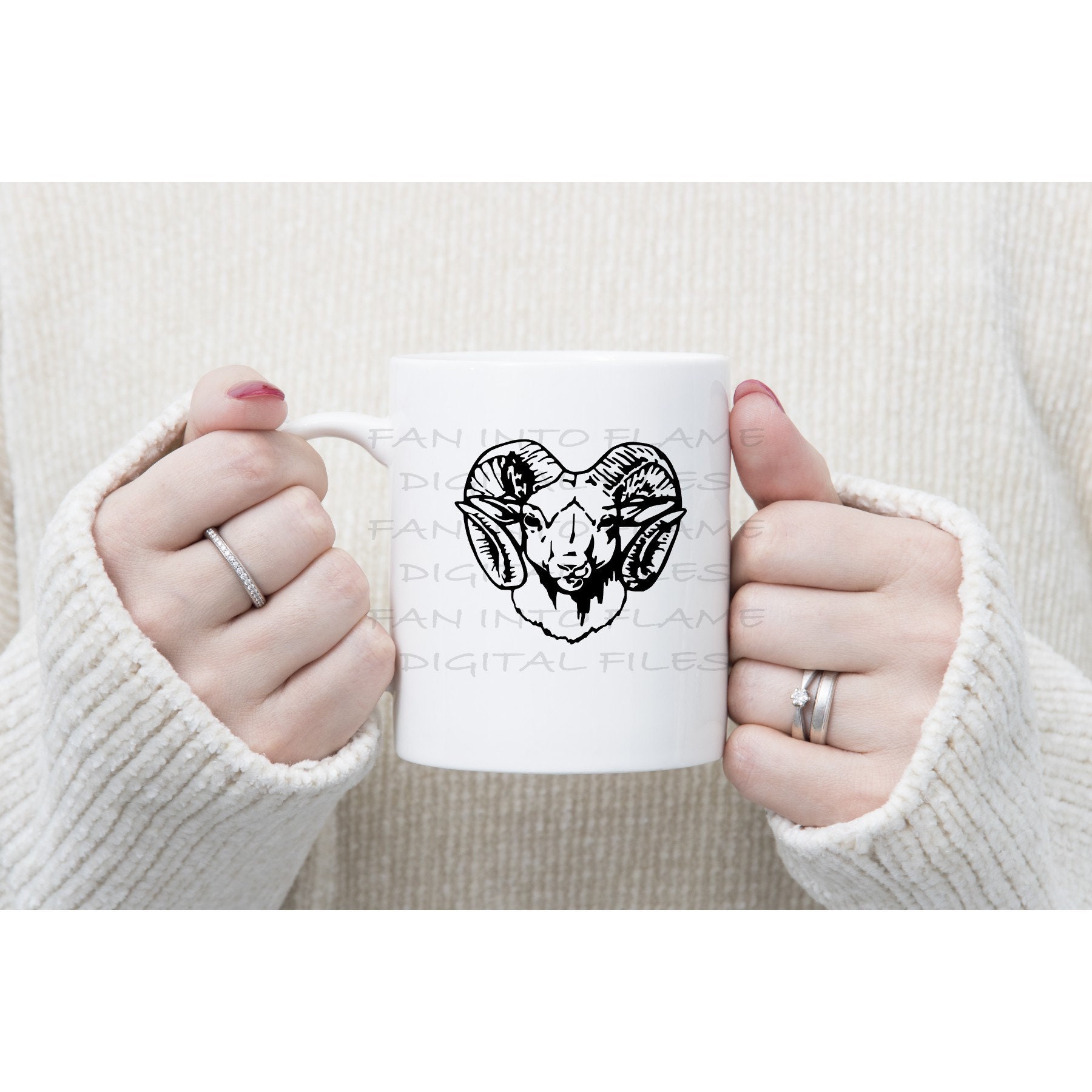 Ram SVG DXF Png Jpg Digital Download Silhouette Cricut - Etsy