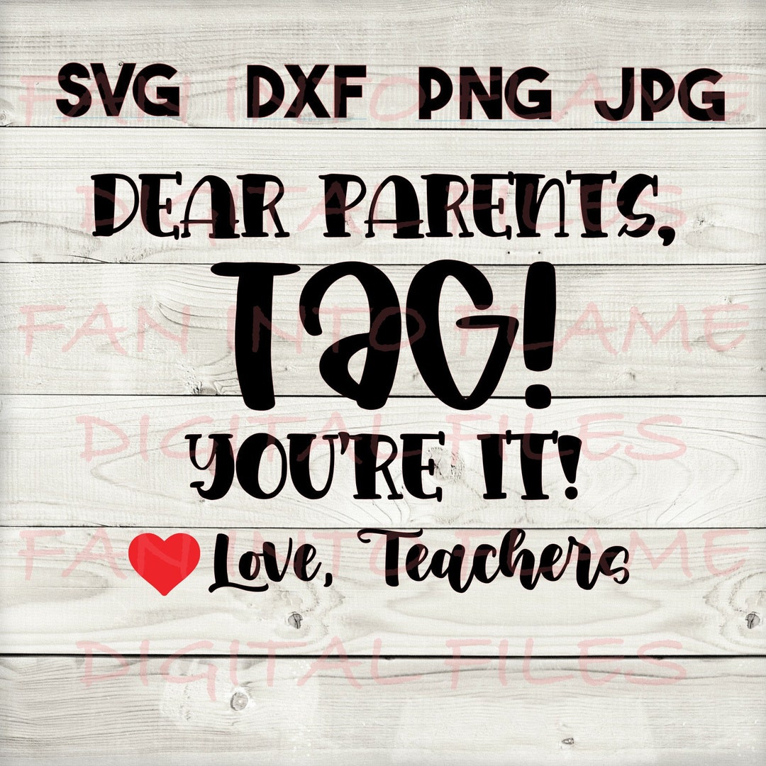 Teacher Tag SVG, DXF, Png, Jpg, Digital Download, Silhouette, Cricut ...