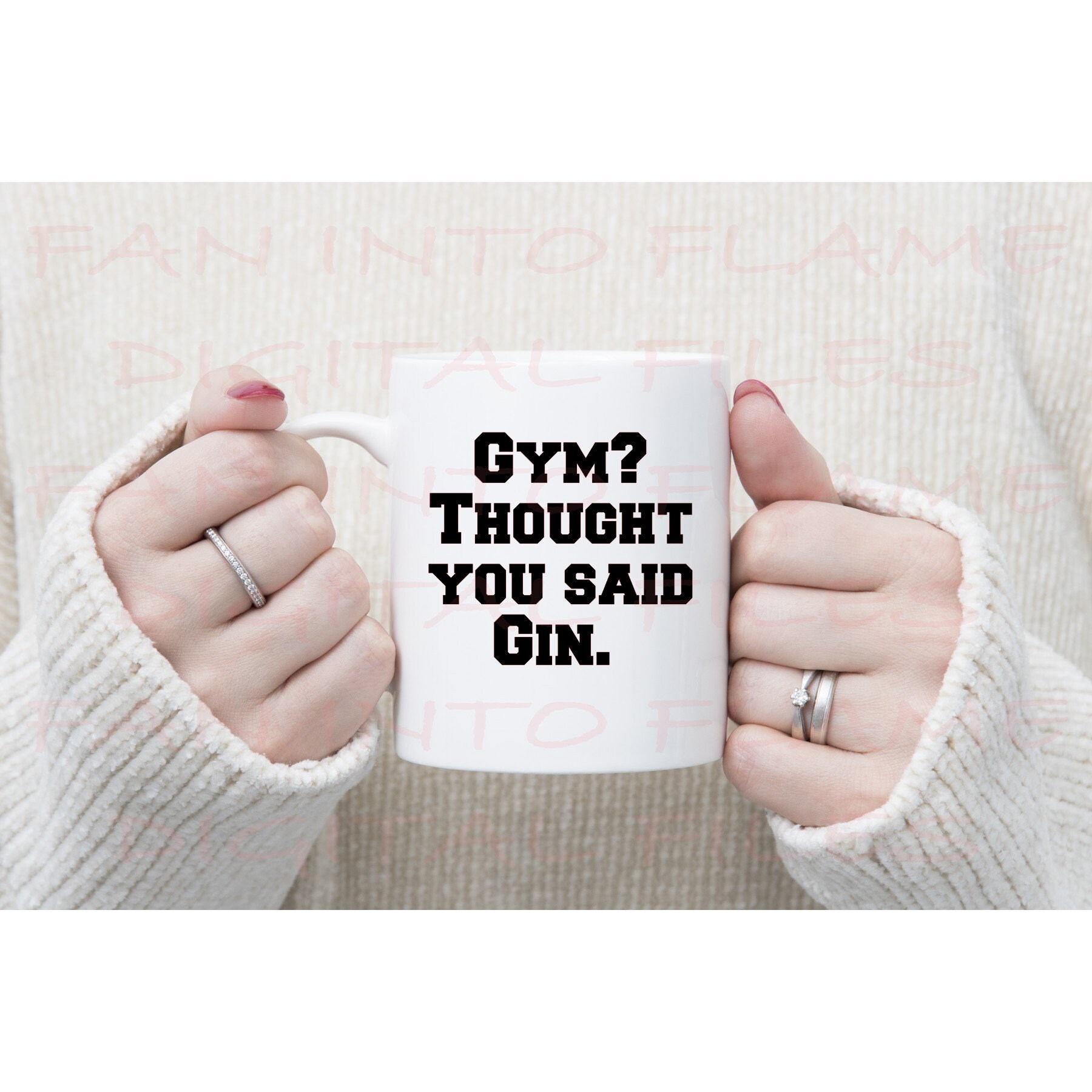 Gym Gin SVG DXF Png Jpg Digital Download Silhouette - Etsy