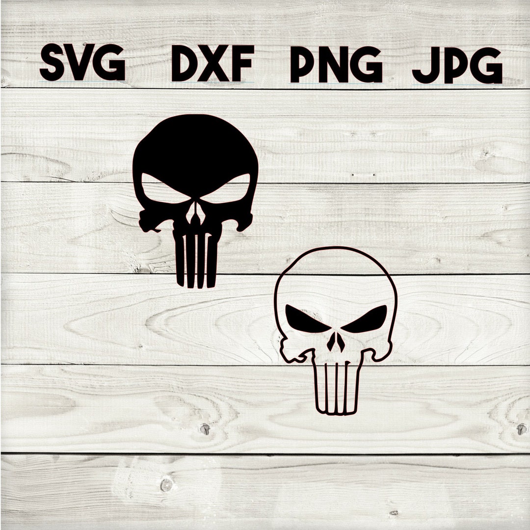 P Skull SVG, DXF, Png, Jpg, Digital Download, Silhouette, Cricut - Etsy