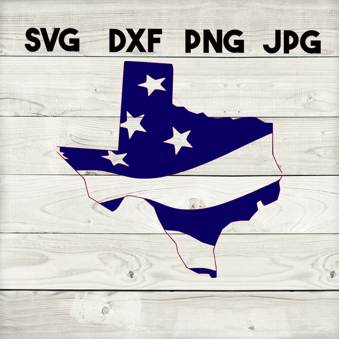 Texas Flag SVG, DXF, Png, Jpg, Digital Download, Silhouette, Cricut - Etsy