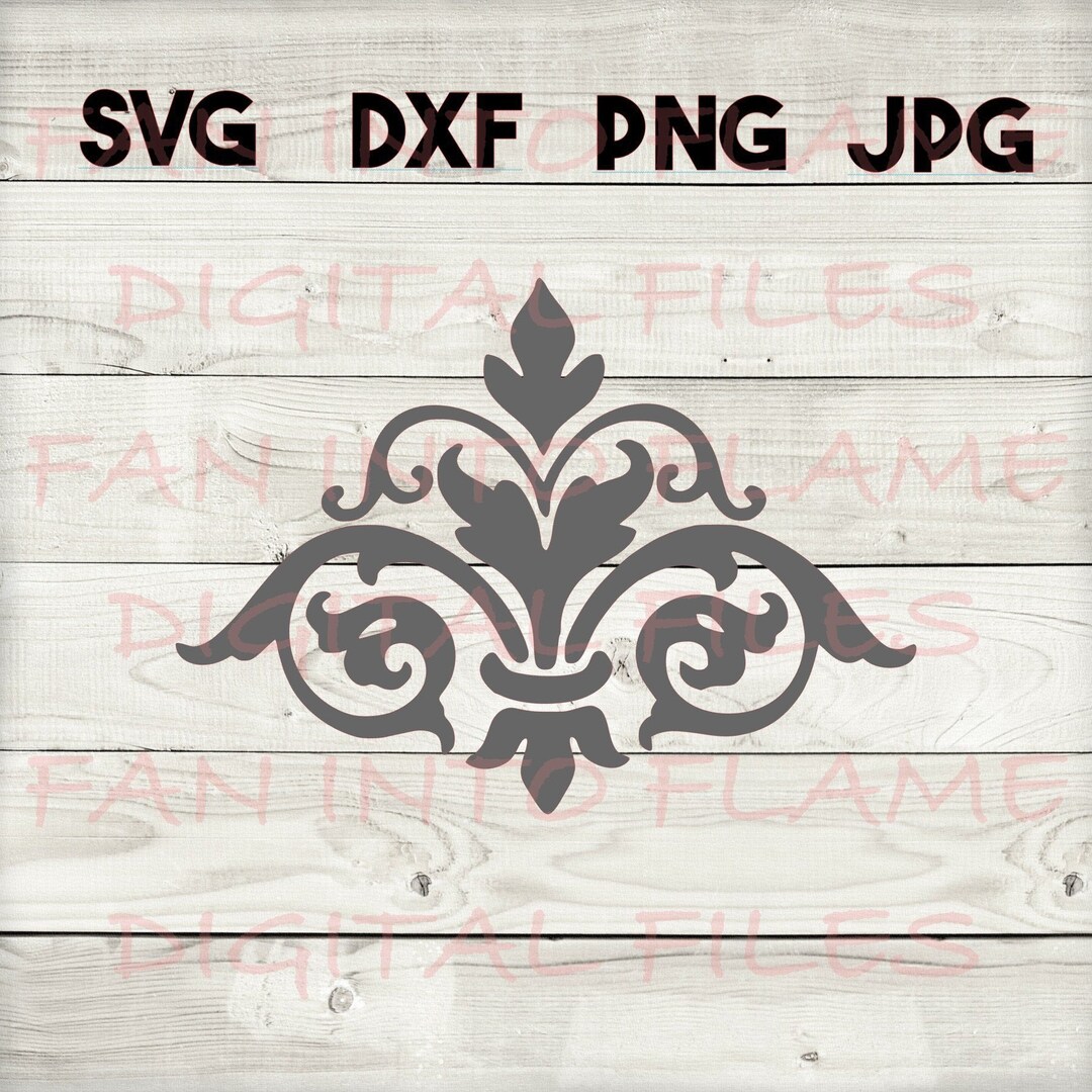 Damask SVG, DXF, Png, Jpg, Digital Download, Silhouette, Cricut ...