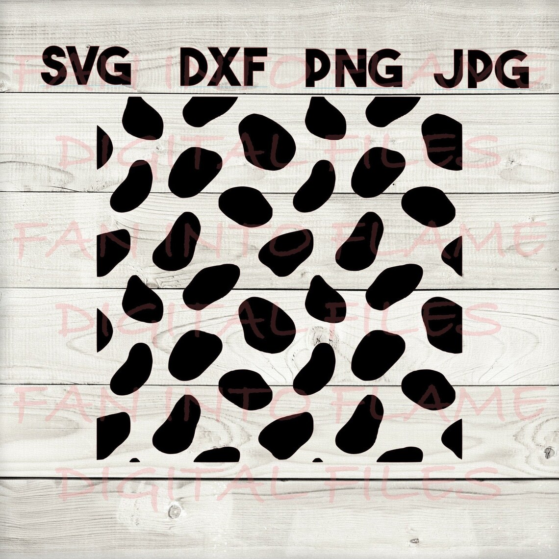 Dalmatian Spots SVG, DXF, Png, Jpg, Digital Download, Silhouette ...