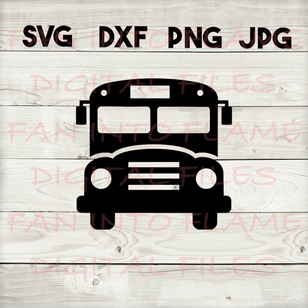Bus SVG, DXF, Png, Jpg, Digital Download, Silhouette, Cricut - Etsy
