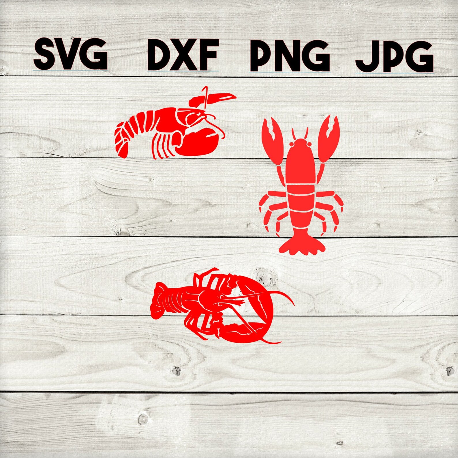 Lobsters SVG DXF Png Jpg Digital Download Silhouette - Etsy