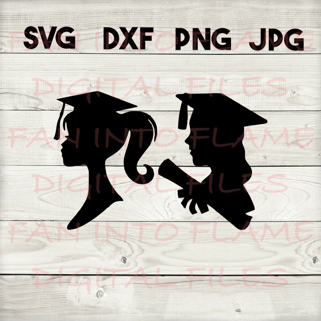 Grad Girl SVG, DXF, Png, Jpg, Digital Download, Silhouette, Cricut ...