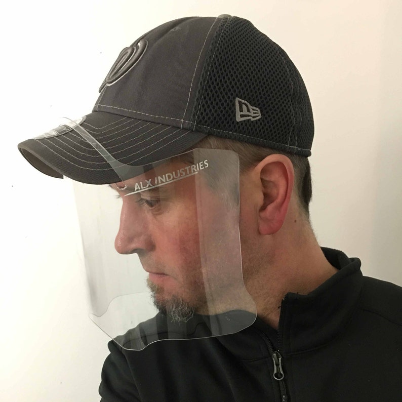 BRIM Face Shield. Use Your Baseball Cap to Hold Face Shield in Place ...