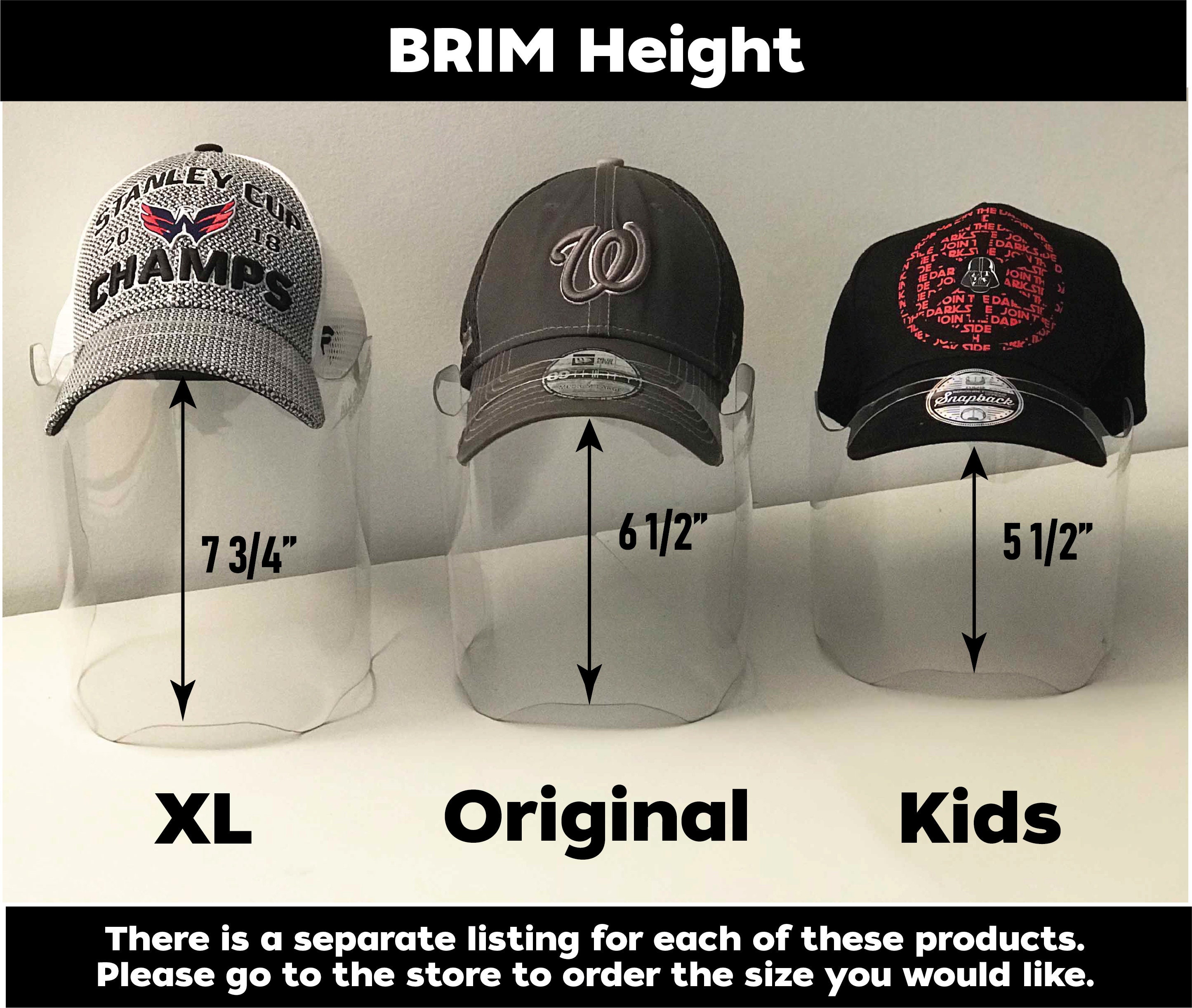 BRIM Face Shield. Use Your Baseball Cap to Hold Face Shield in Place ...