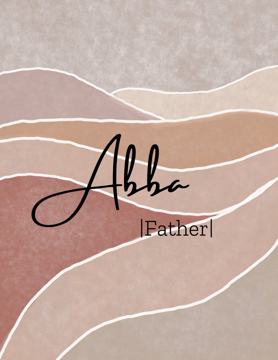 Abba | Father | Names of God | Wall Decor | Scripture | Verse | Digital ...