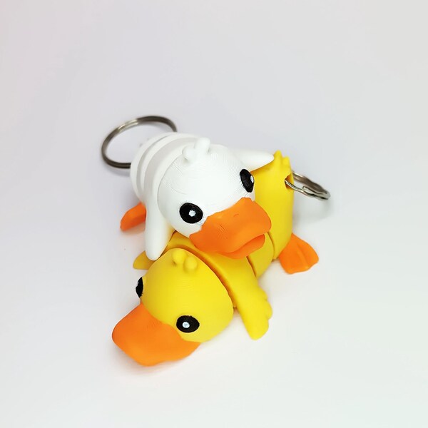3d Printed Duck Keychains - Etsy