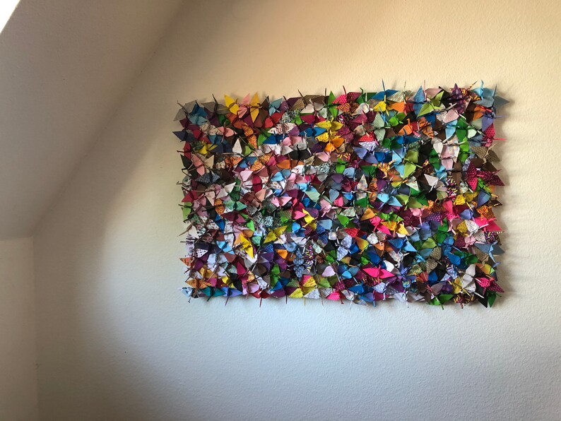 Origami Canvas Paper Art Paper Art Practice Registry Art Wall - Etsy