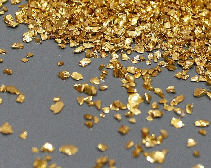 Gold Irregular Crushed Broken Glass 3D Nail Art Small Glass - Etsy