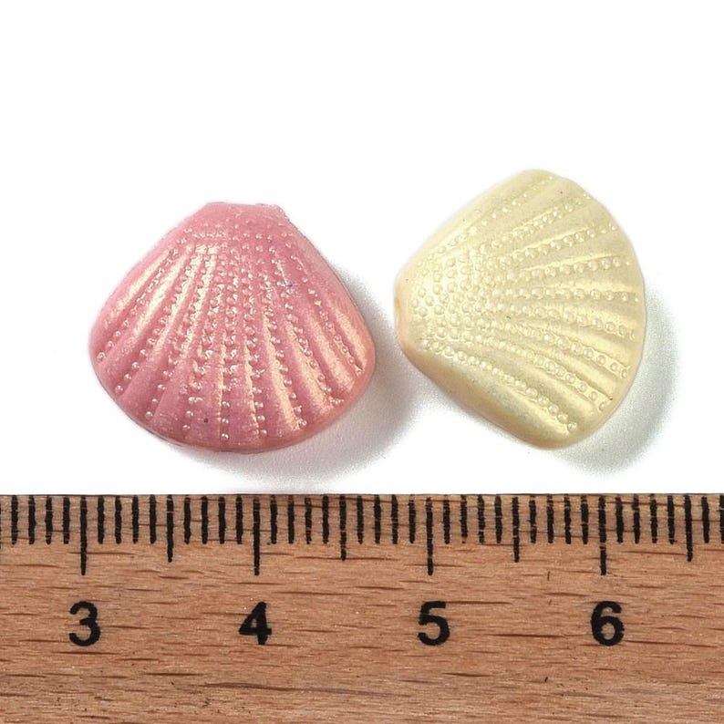 Pastel Color Shiny Shell Shaped Beads for Kids Jewelry DIY Project ...