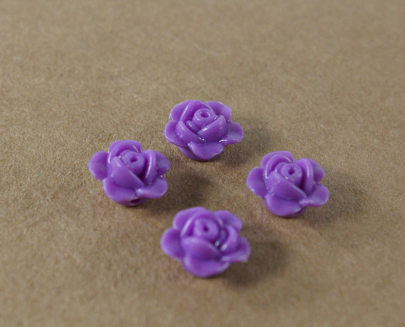 Opaque Acrylic Rose Flower Colorful Beads for Jewelry Making - Etsy