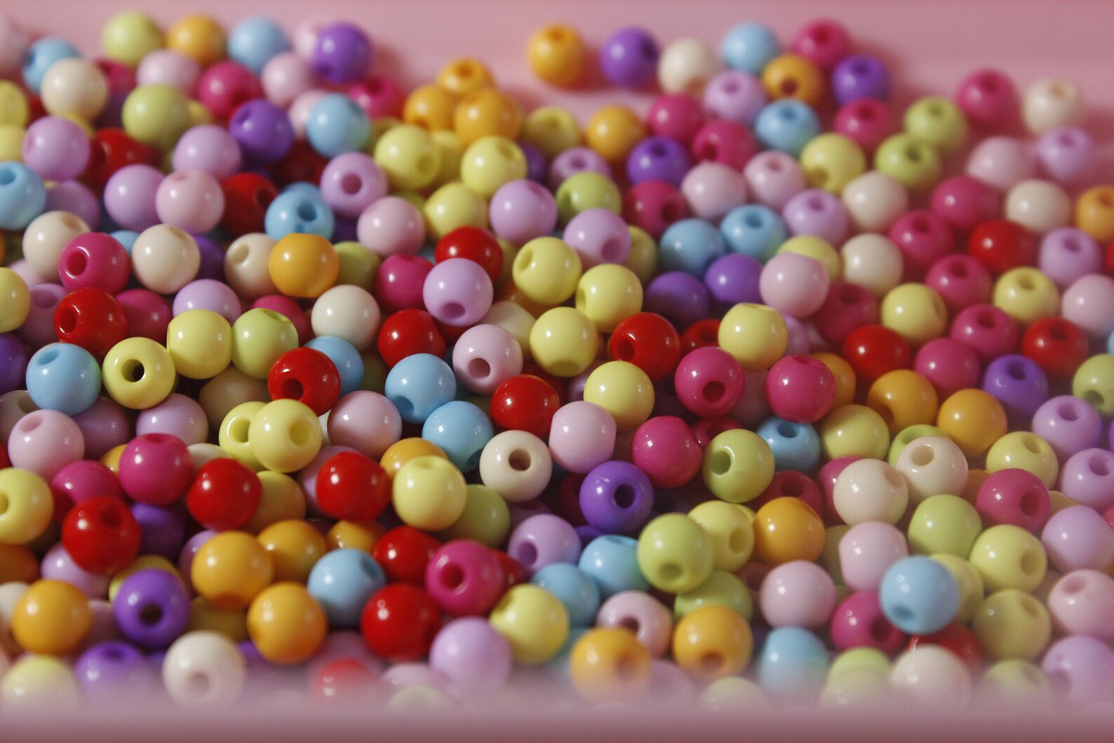 5mm Colorful Beads for Jewelry Making Acrylic Candy Color Bead - Etsy