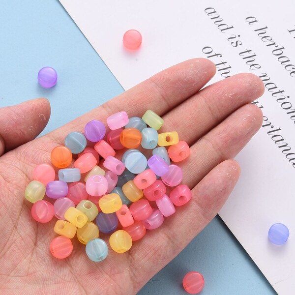 Flat Round Beads - Etsy